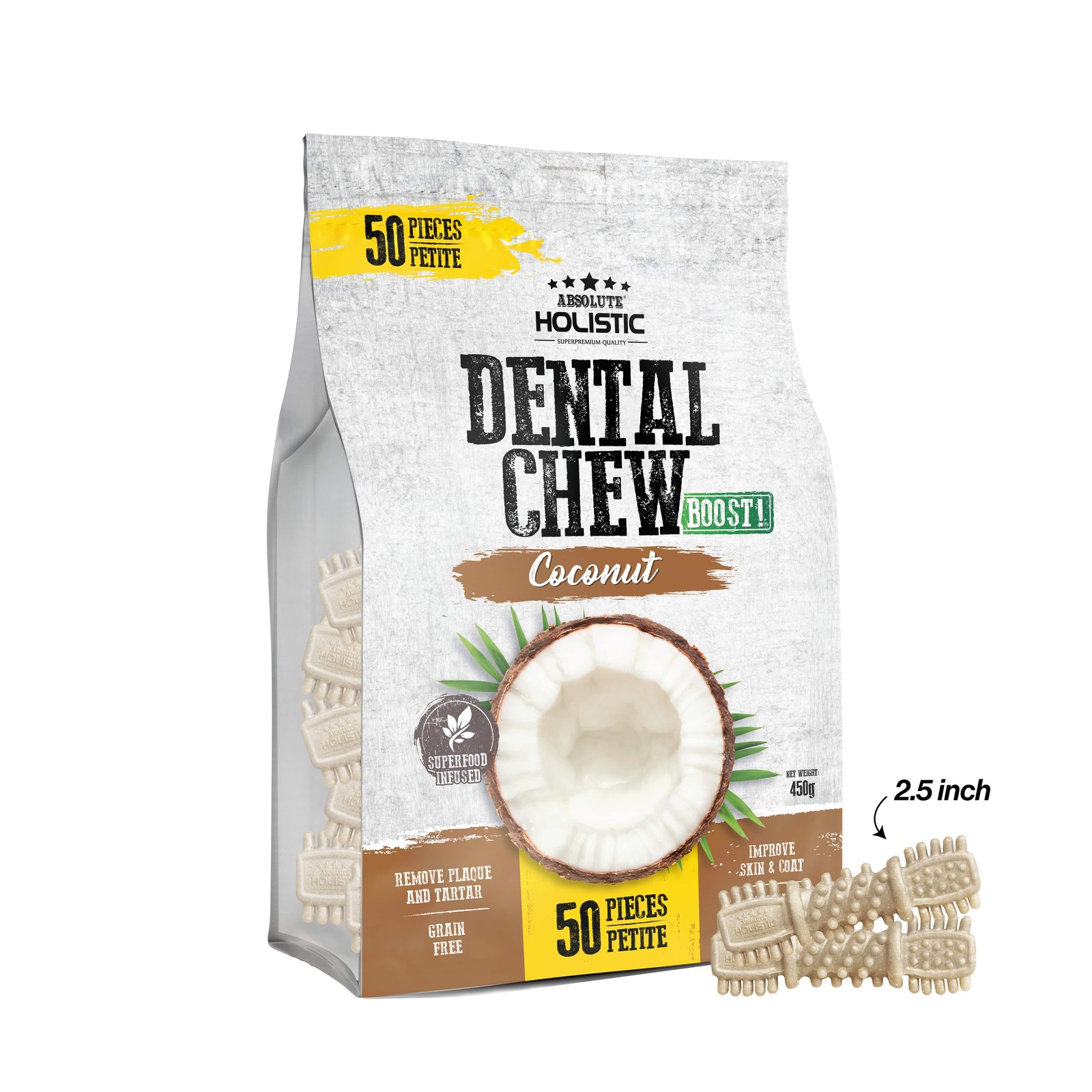 Absolute Holistic Boost! Coconut Dog Dental Chew Jumbo Pack | NTUC ...