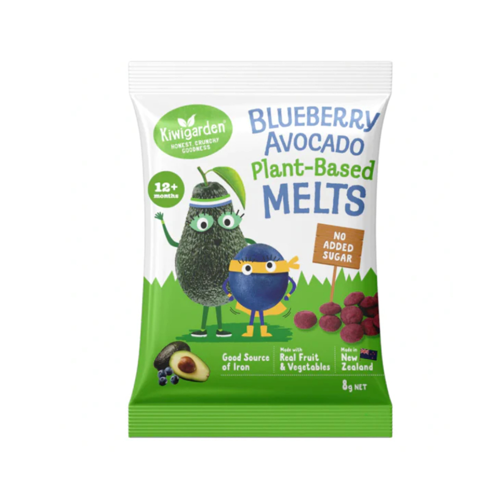 Kiwigarden Freeze Dried Blueberry Avocado Plant-Based Melts | NTUC ...