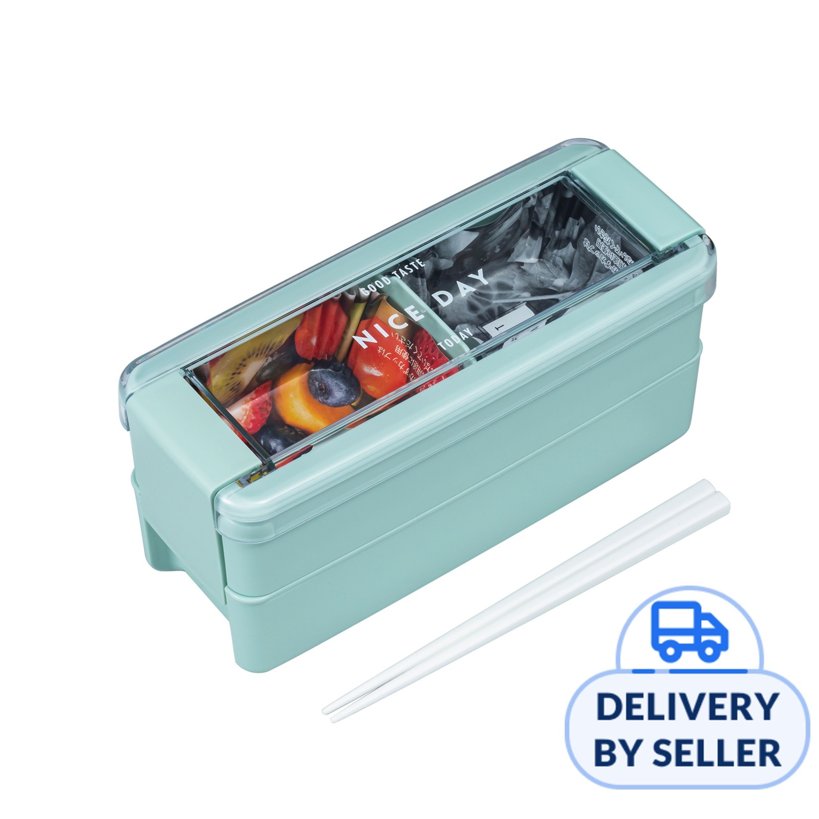 Lustroware Easy Care Lunch Box 680ml-Pastel Green | NTUC FairPrice