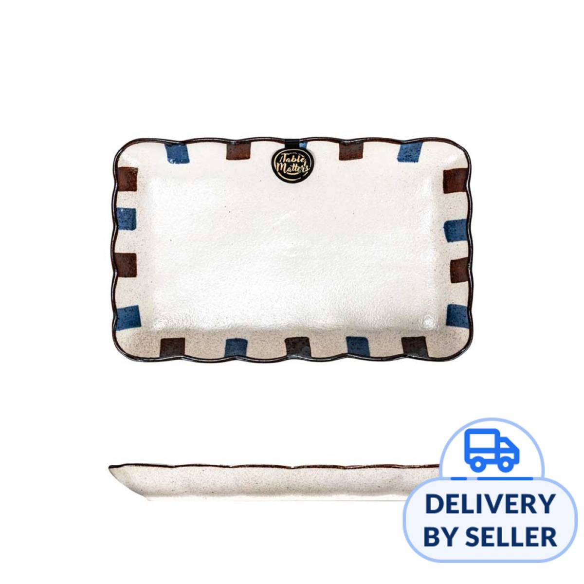 Table Matters Kaia Barnum - 11 inch Rectangular Ripple Plate | NTUC ...