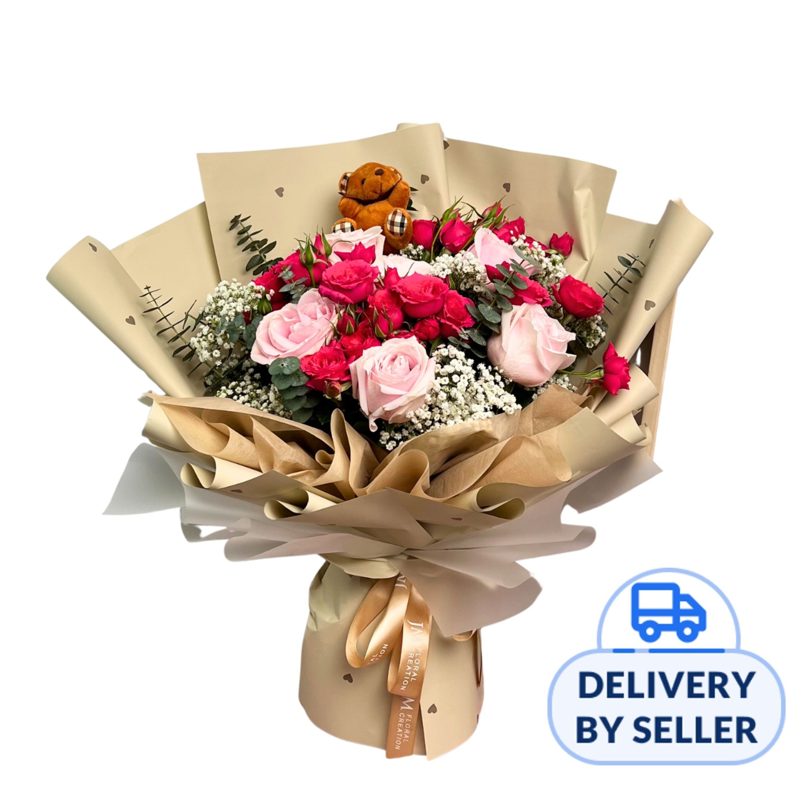 JM Flower Rosy Adoration Bouquet (6 Roses) | NTUC FairPrice
