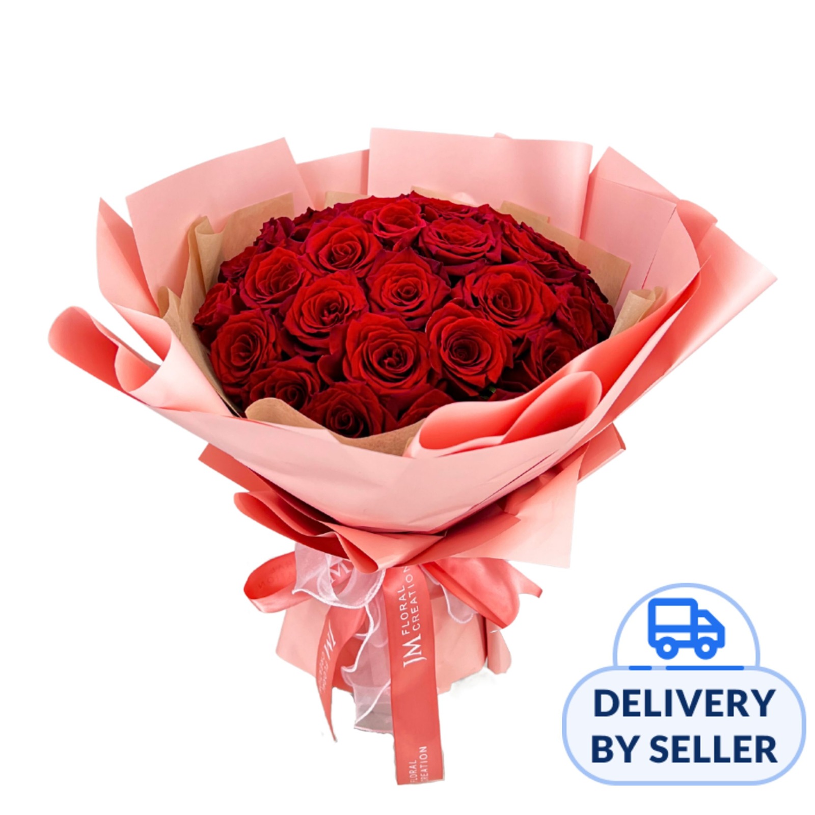 JM Flower Aria Bouquet (33 Premium Ecuador Roses) | NTUC FairPrice