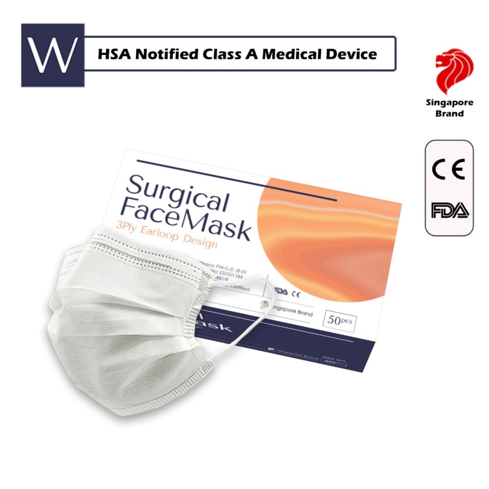 Wistech White Surgical Mask | NTUC FairPrice