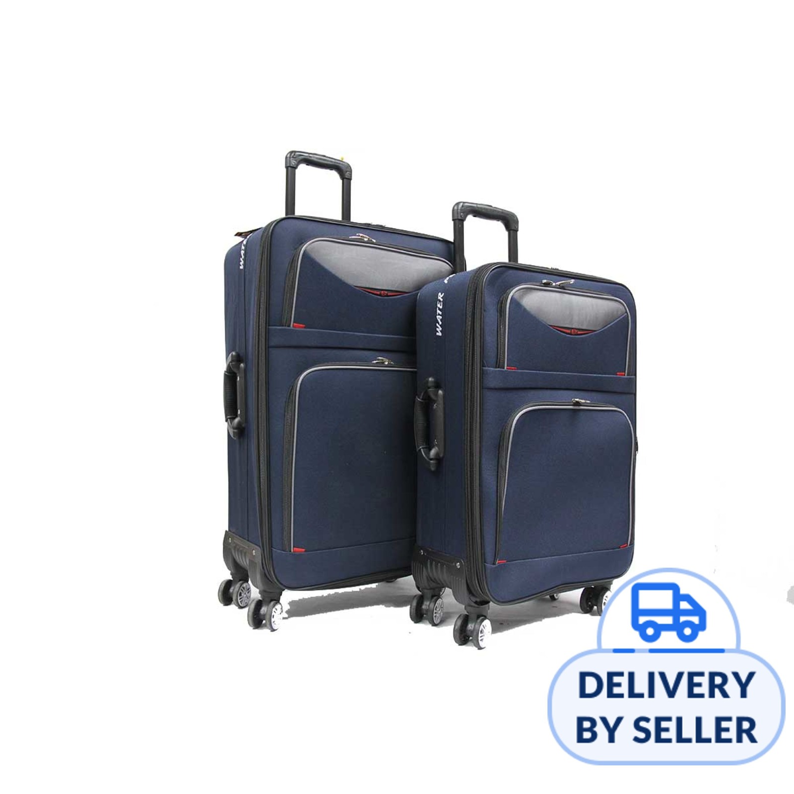 24+28in Softside Expandable Luggage Spinner Wheels - Grey | NTUC FairPrice