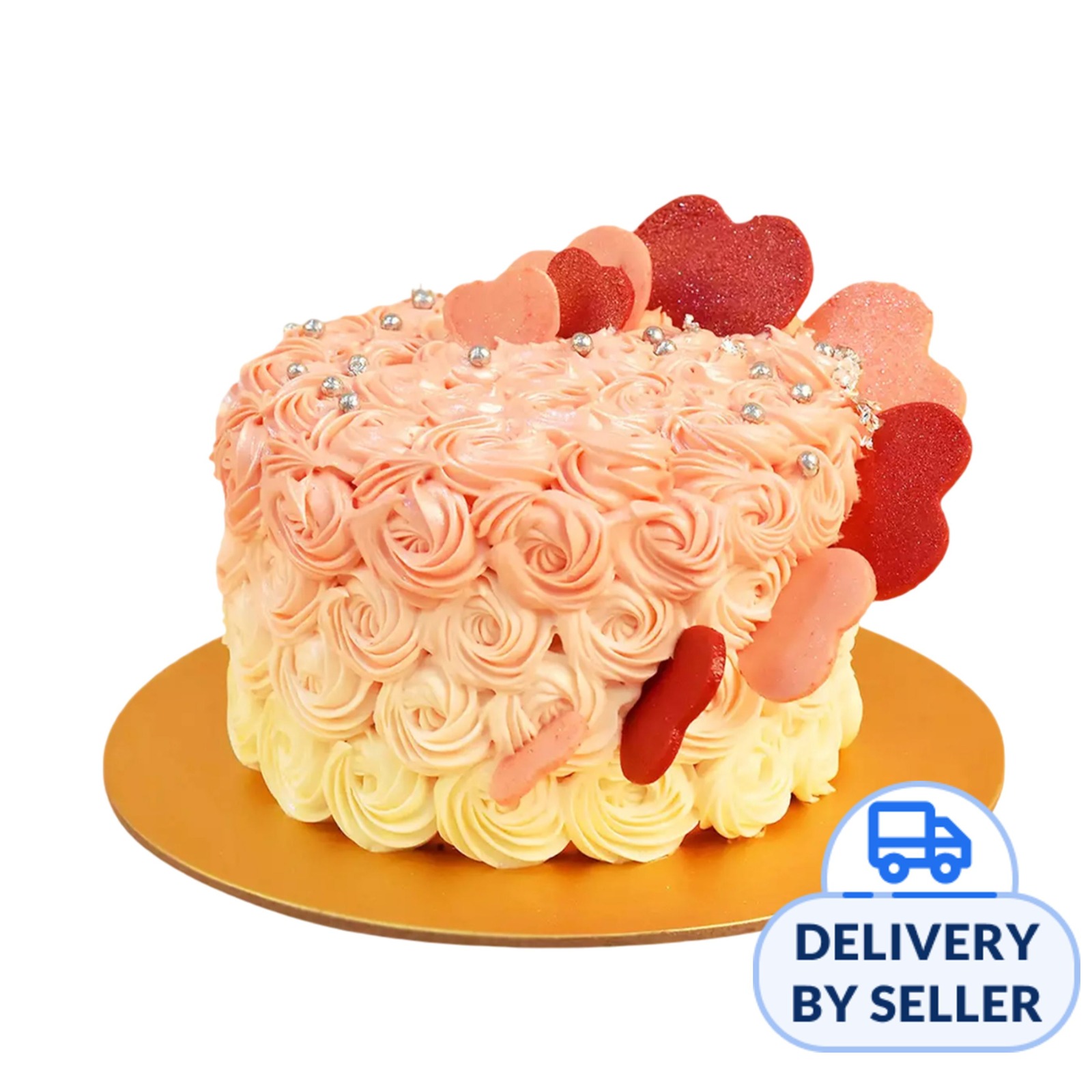 FNP Floral Heart Chocolate Cake | NTUC FairPrice