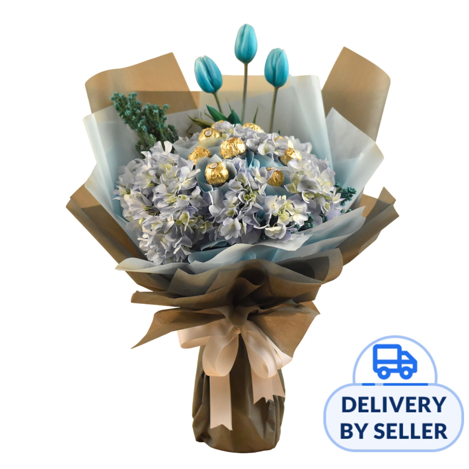 FNP Lovely Mixed Flowers & Ferrero Rocher Bouquet | NTUC FairPrice