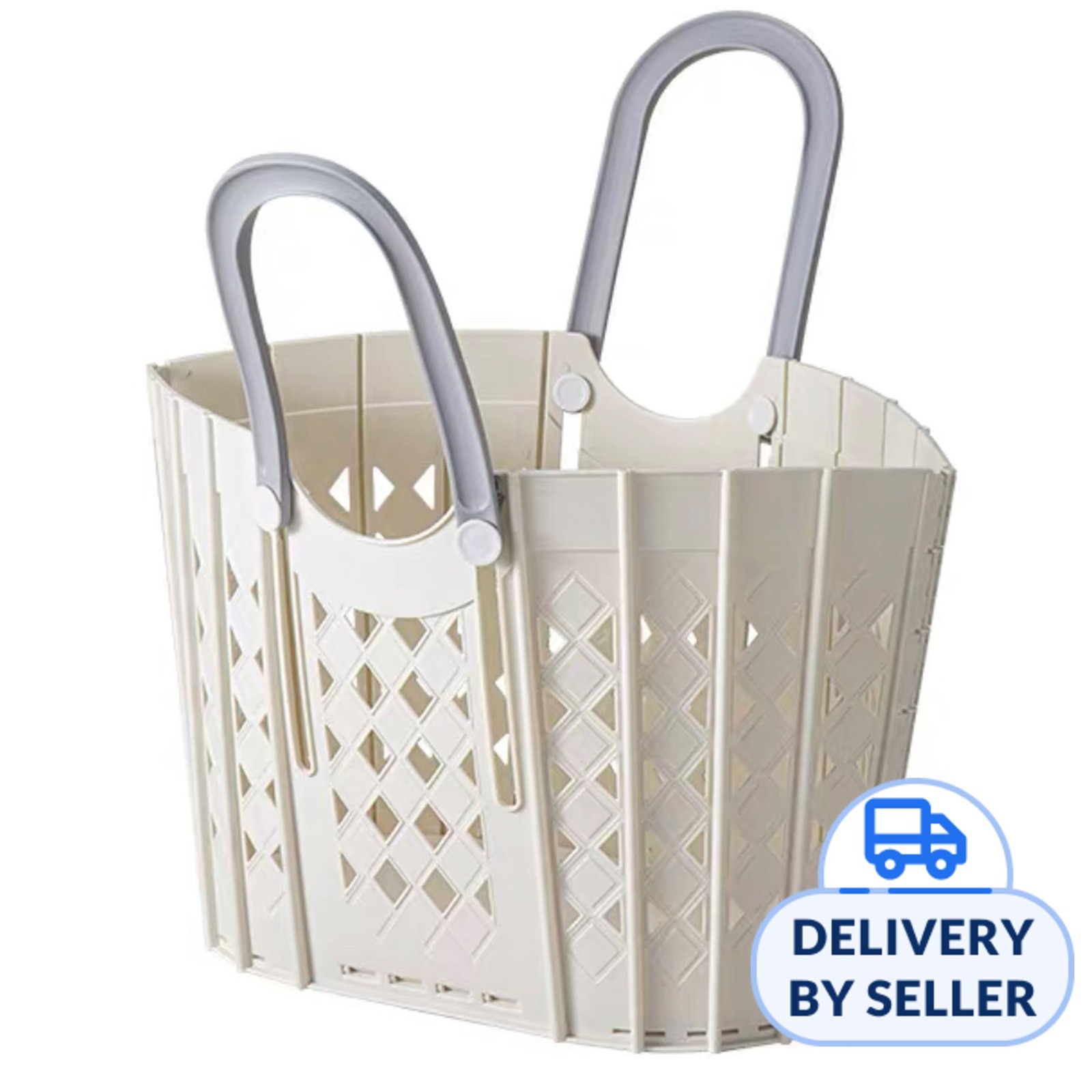 Foldable Laundry Basket with Adjustable Handle | NTUC FairPrice
