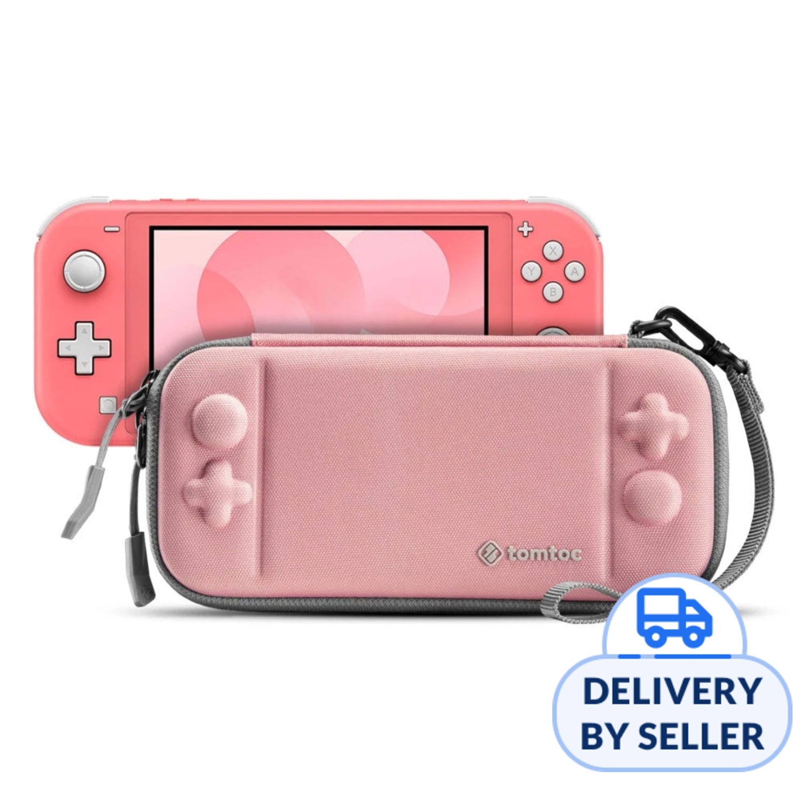 Tomtoc Slim Case for Nintendo Switch Lite (Coral Pink) | NTUC FairPrice