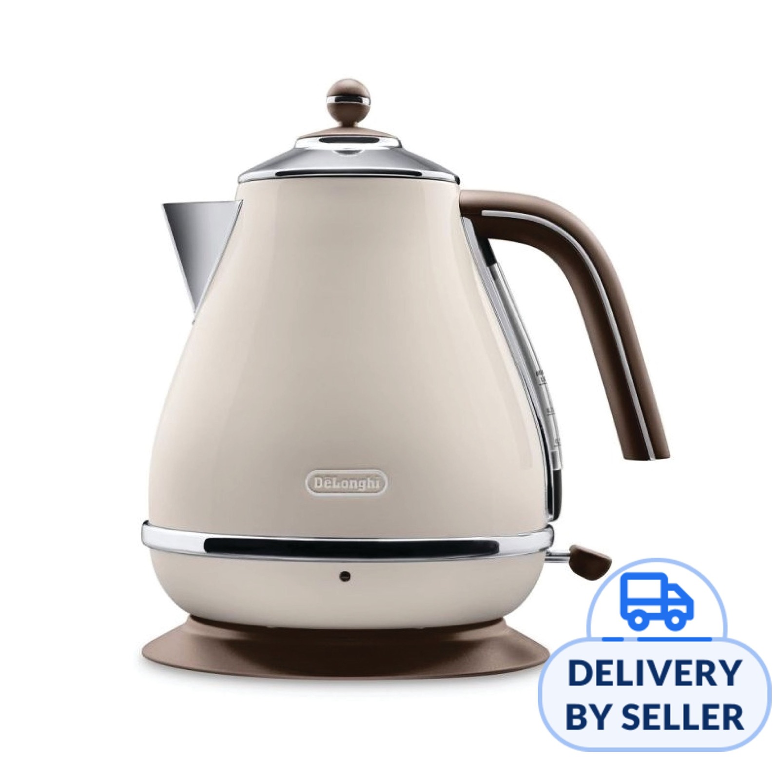 DeLonghi 1.7L Icona Vintage Kettle KBOV2001 (Pastel Cream) | NTUC FairPrice