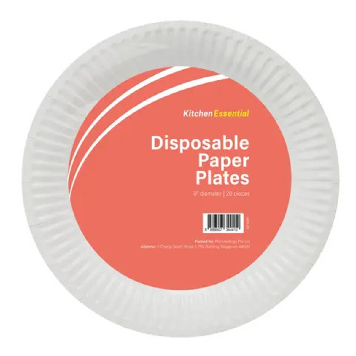 Kitchen Essentials Paper Plate 9" (20pcs) | NTUC FairPrice