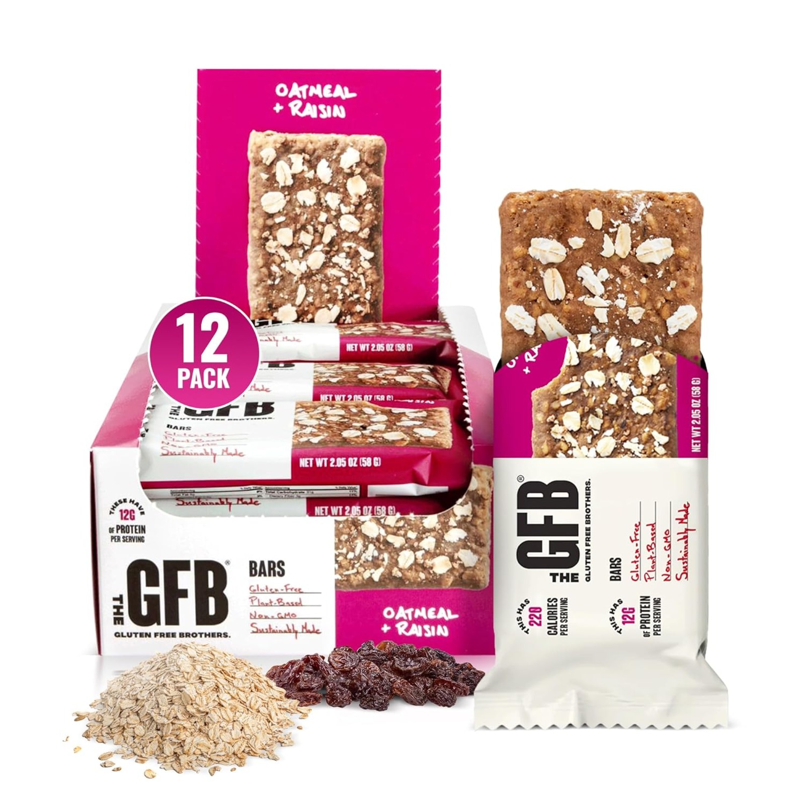 The GFB Protein Bar - Oatmeal Raisin (CTN) | NTUC FairPrice