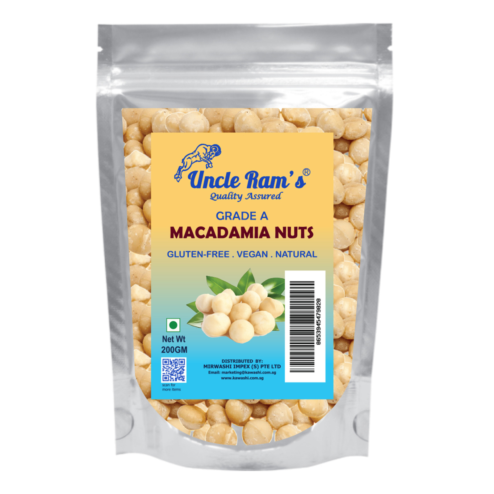UNCLE RAM'S Macadamia Nuts - 200g | NTUC FairPrice