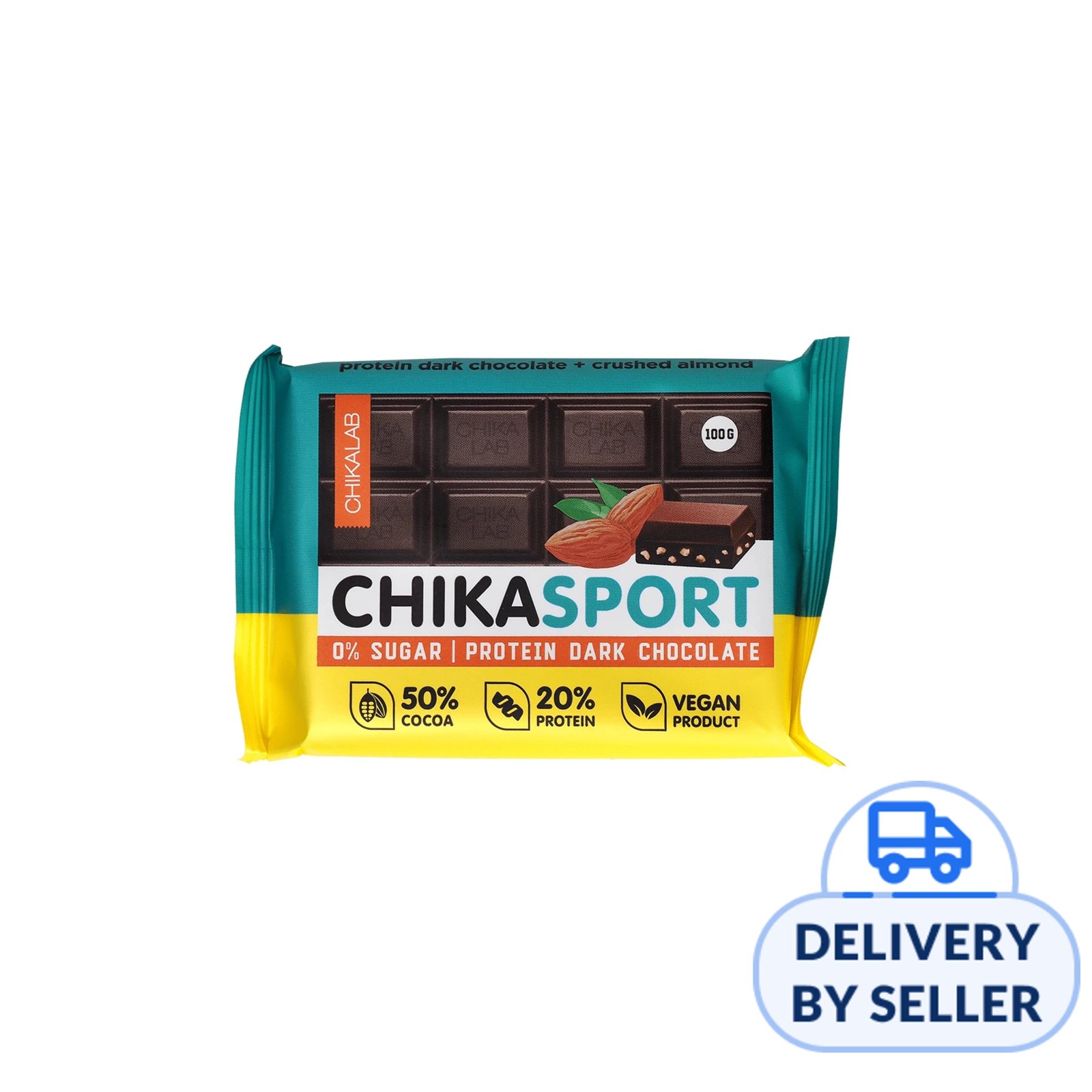 CHIKALAB CHIKASPORT Protein Dark Chocolate With Almonds | NTUC FairPrice