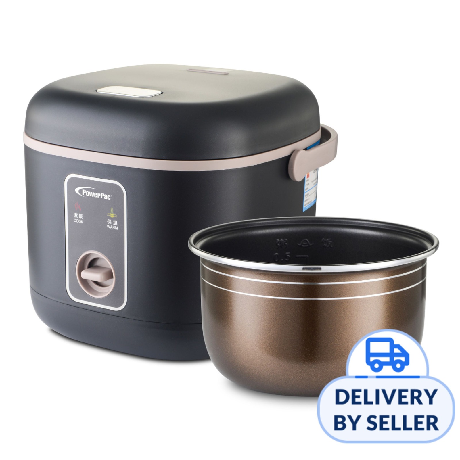 PowerPac Rice Cooker 0.8L with non-stick Inner Pot (PPRC610) | NTUC ...