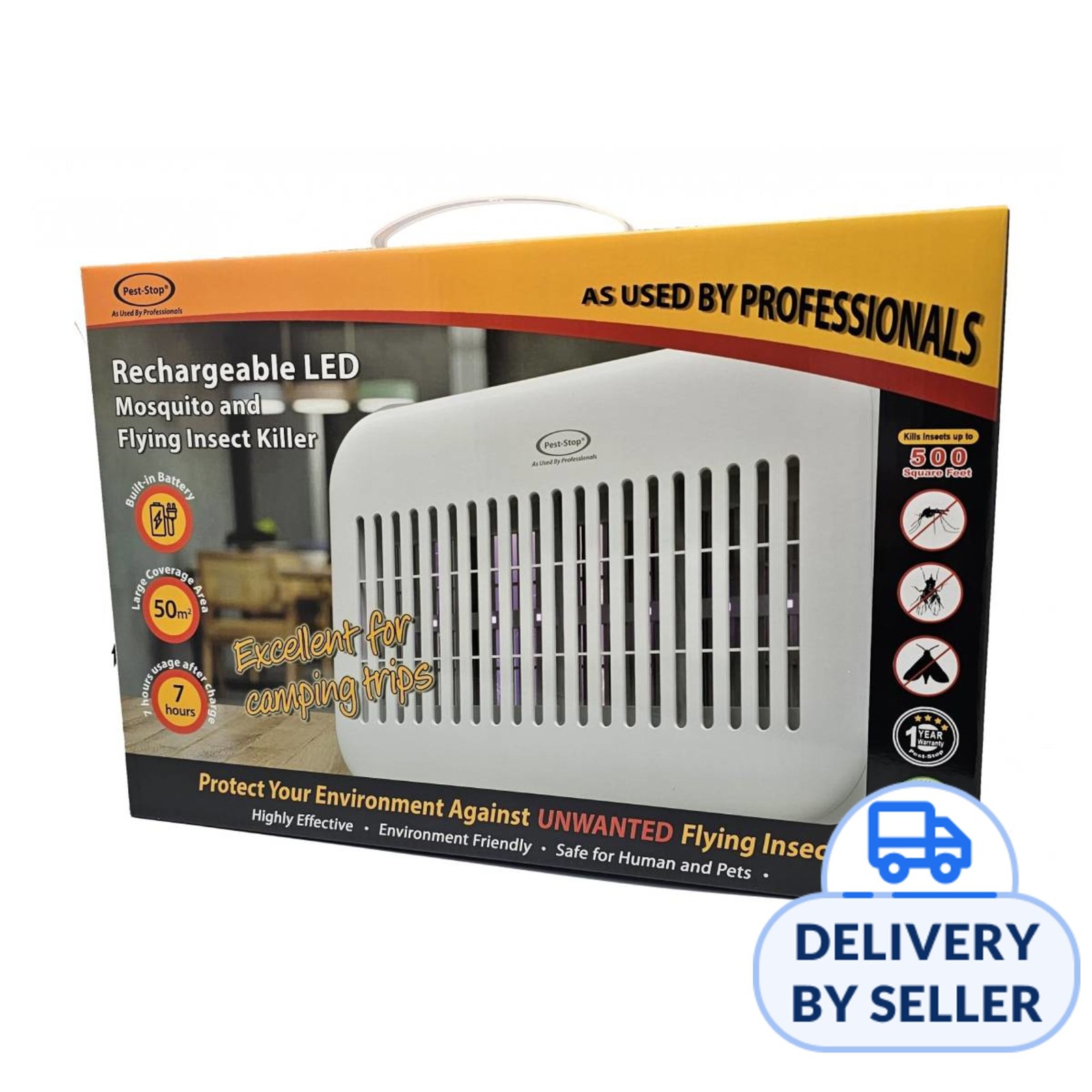 Pest Stop Rechargeable LED Mosquito & Flying Insect Killer | NTUC FairPrice