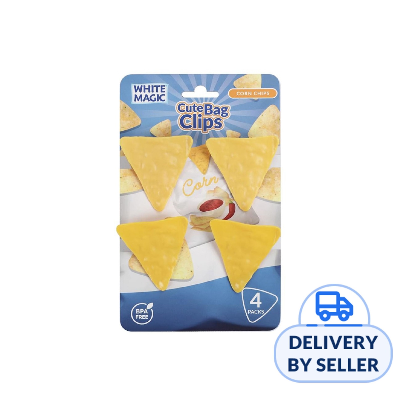 White Magic Cute Food Bag Clips, Corn Chip | NTUC FairPrice