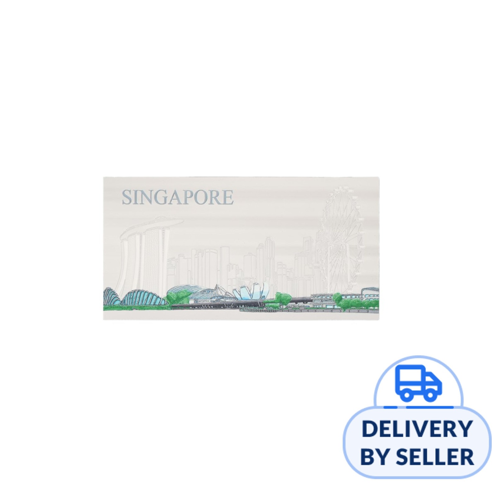 Singapore Skyline Silver Foil Souvenir Note | NTUC FairPrice