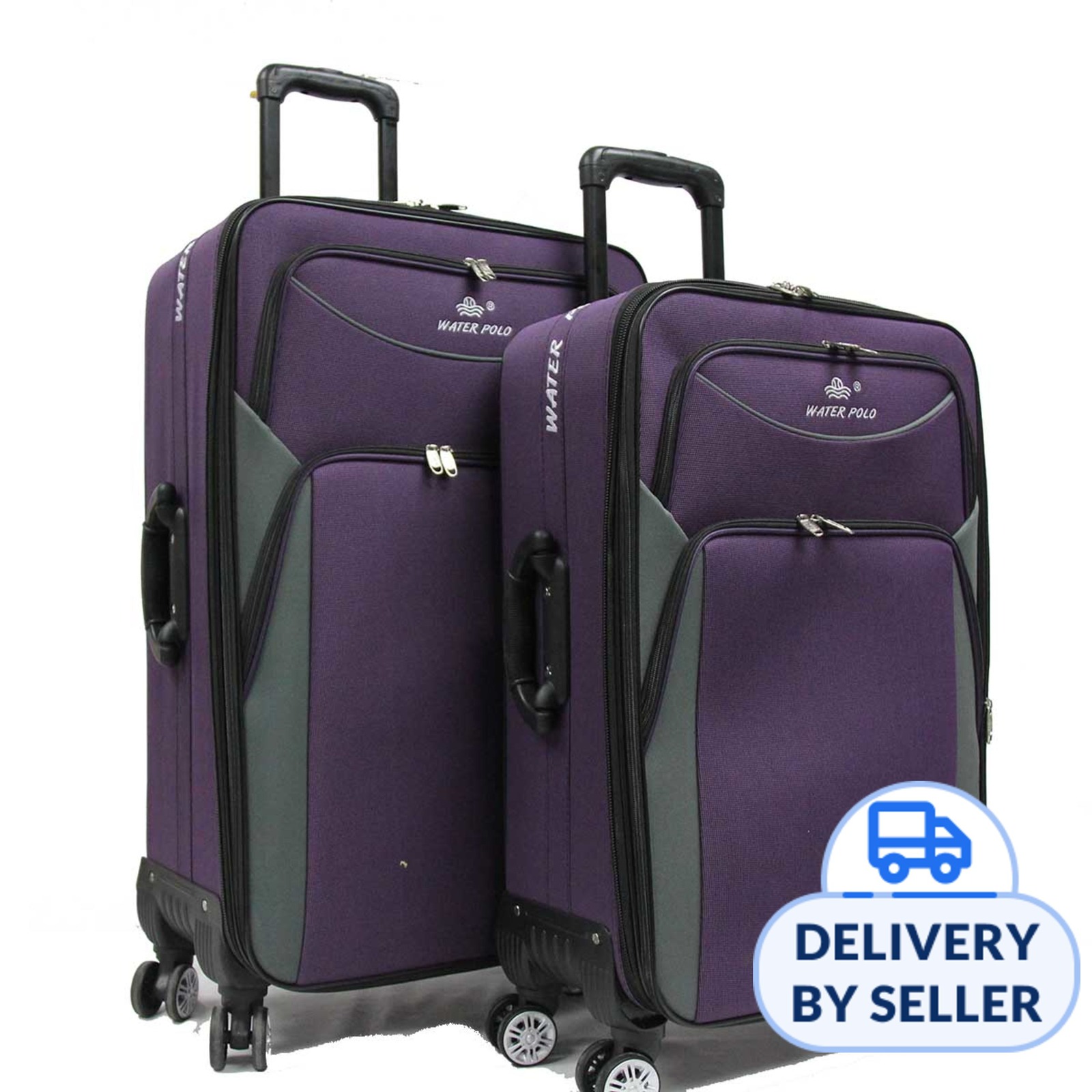Basking Softside Expandable Fabric Luggage - Purple (24+28") | NTUC ...