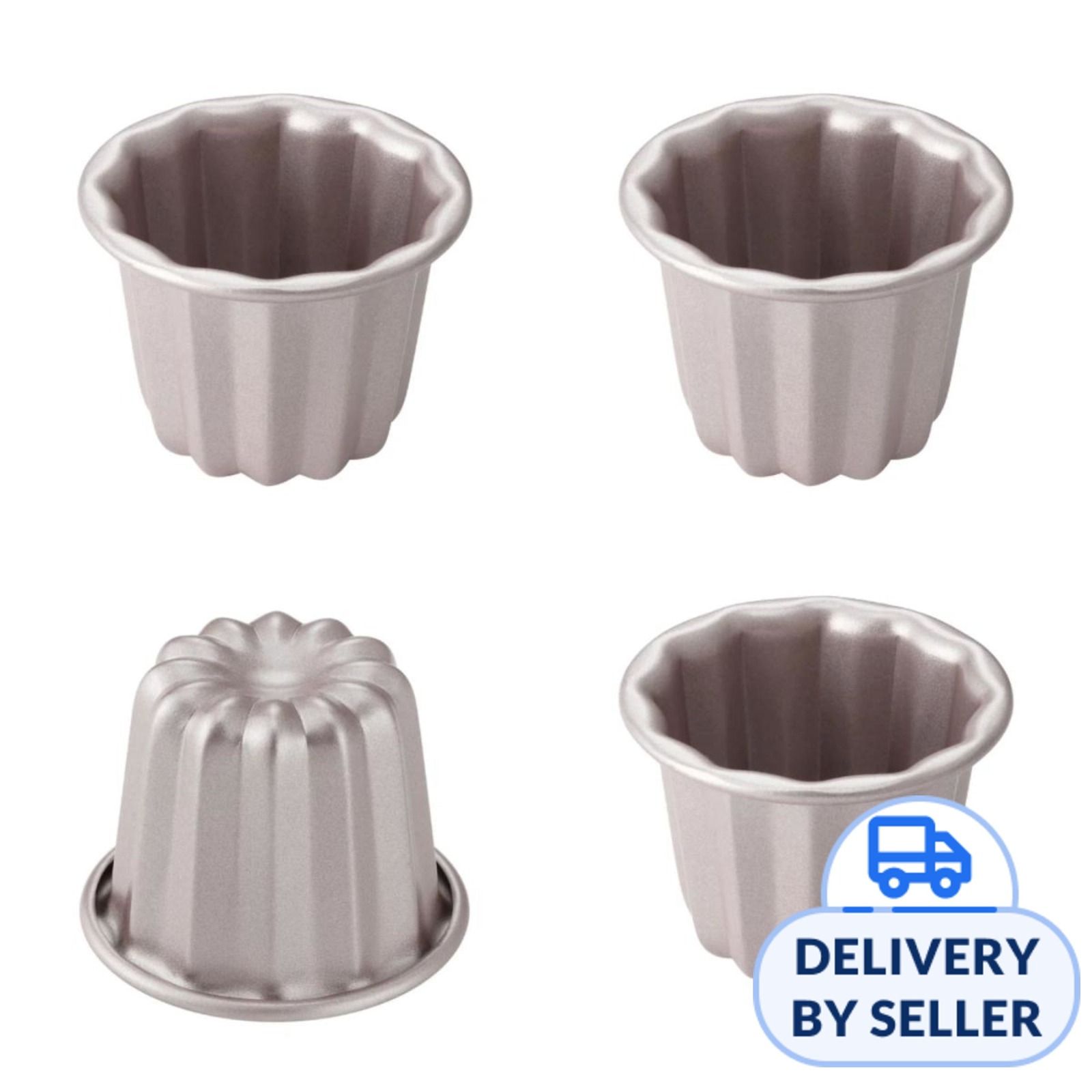 French Pastry Mould Carbon Steel Cannele Baking Mould - Non-Stick ...