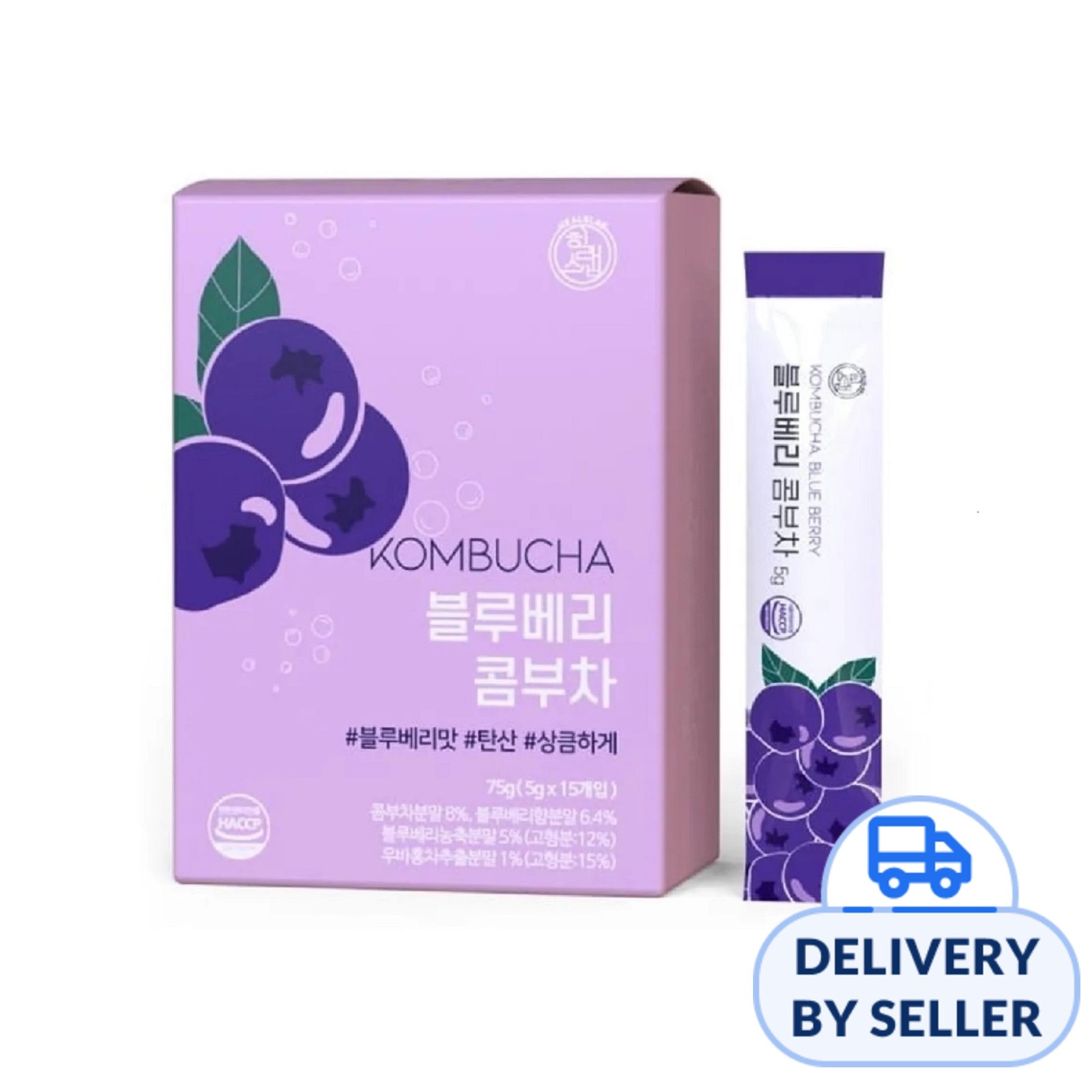 HEALSLAB Instant Kombucha Fermented Drink - Blueberry | NTUC FairPrice
