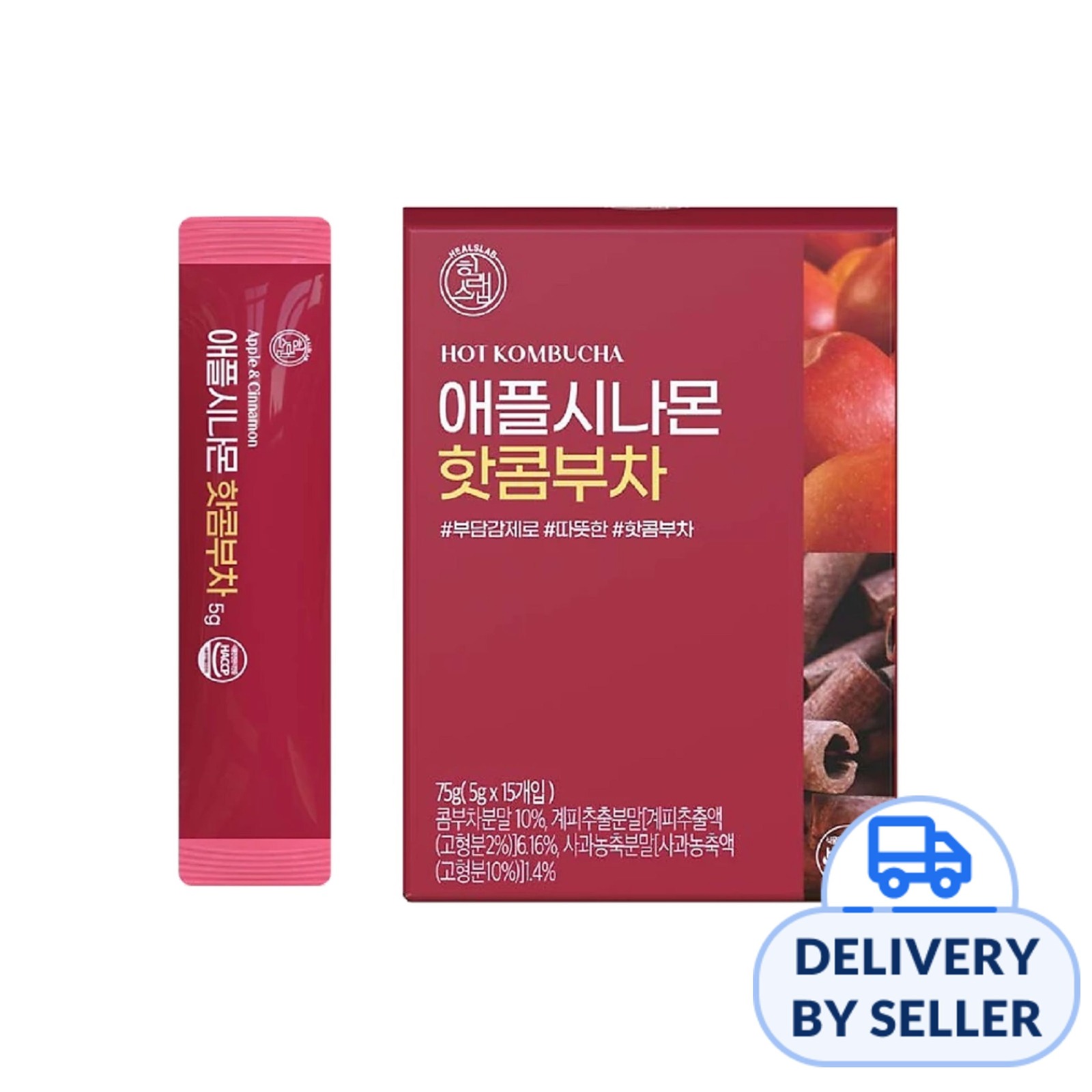 HEALSLAB Instant Hot Kombucha - Apple Cinnamon | NTUC FairPrice