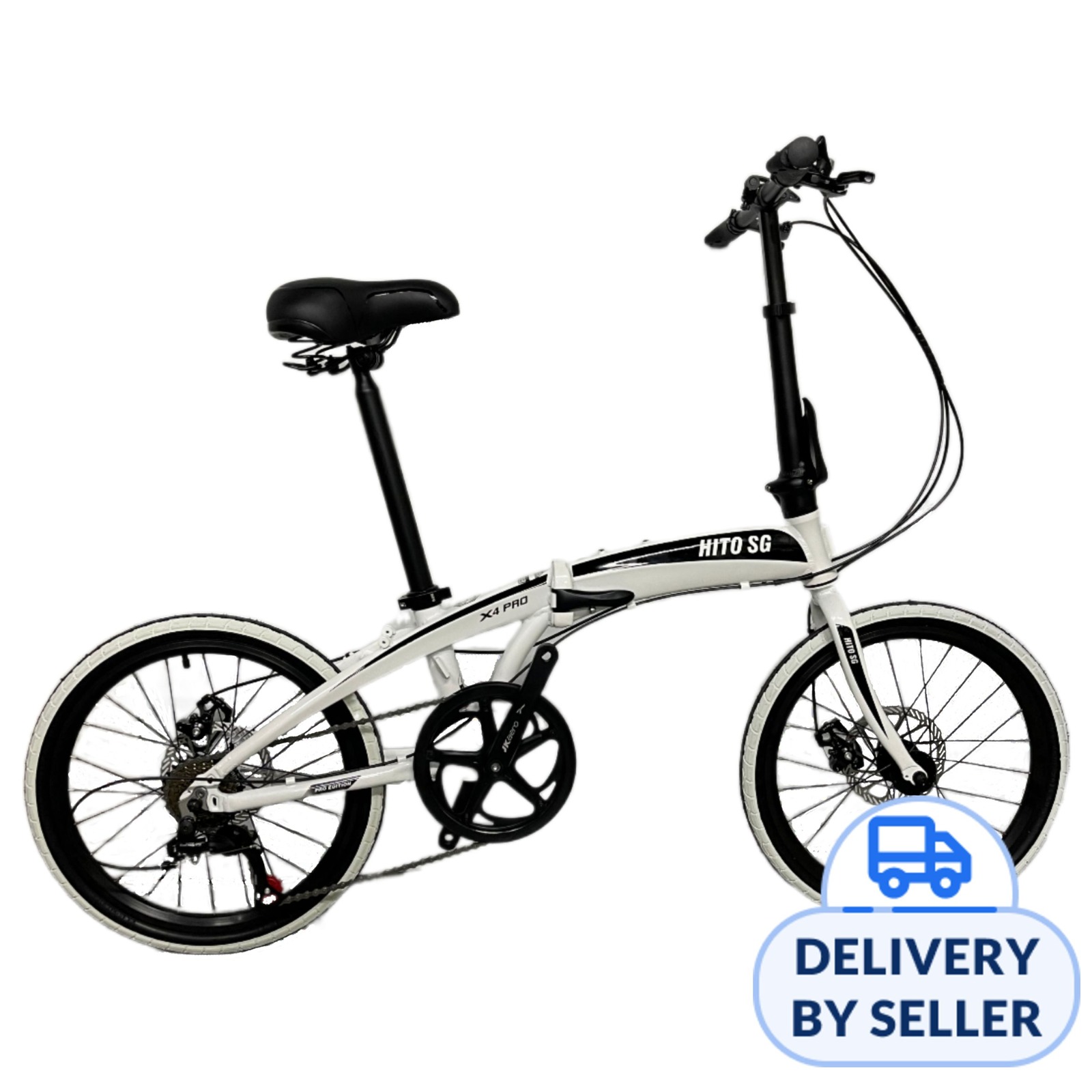 HITO SG X4 Pro Aluminium Bicycle 7 Speed Shimano - White | NTUC FairPrice