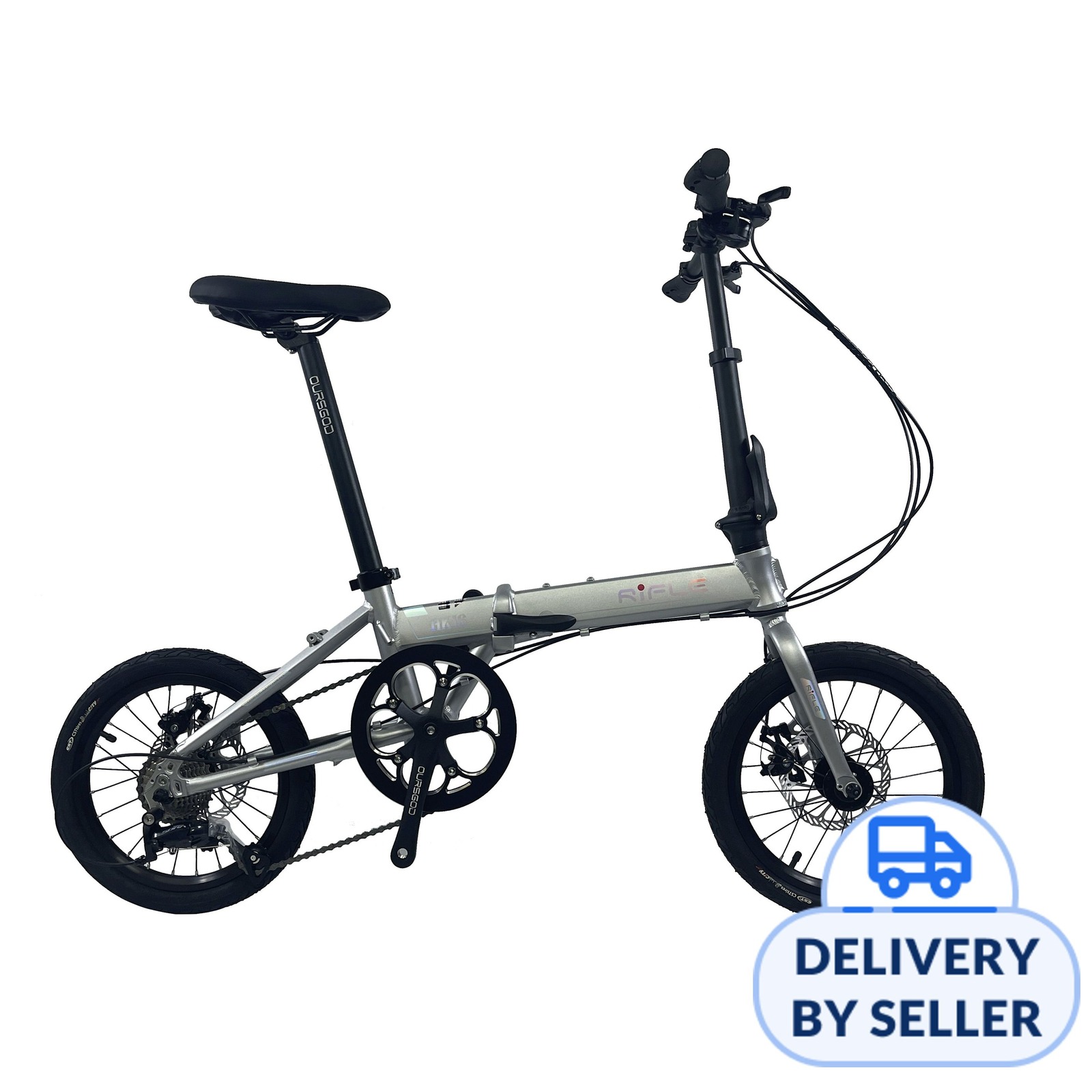 Rifle AK16 Aluminium Foldable Bicycle 9S Shimano - Sliver | NTUC FairPrice