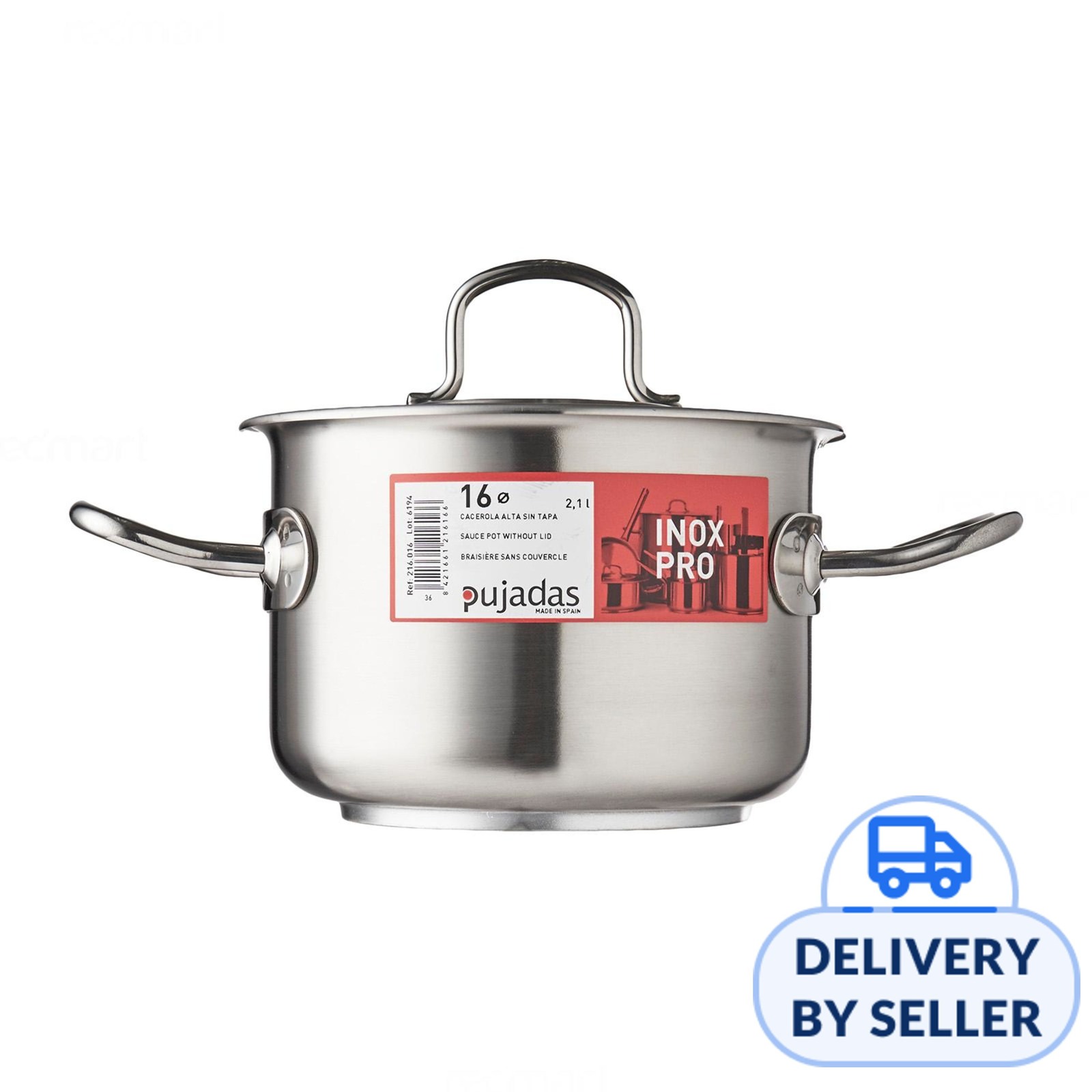 Pujadas Stainless Steel Sauce Pot 2.1Ltr With Lid - 16Cm | NTUC FairPrice