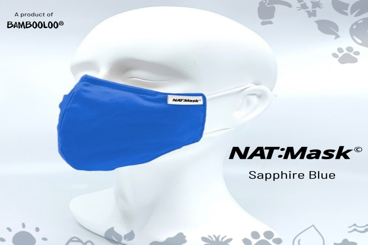 Bambooloo Nat:Mask Reusable Mask - Sapphire (Large) | NTUC FairPrice