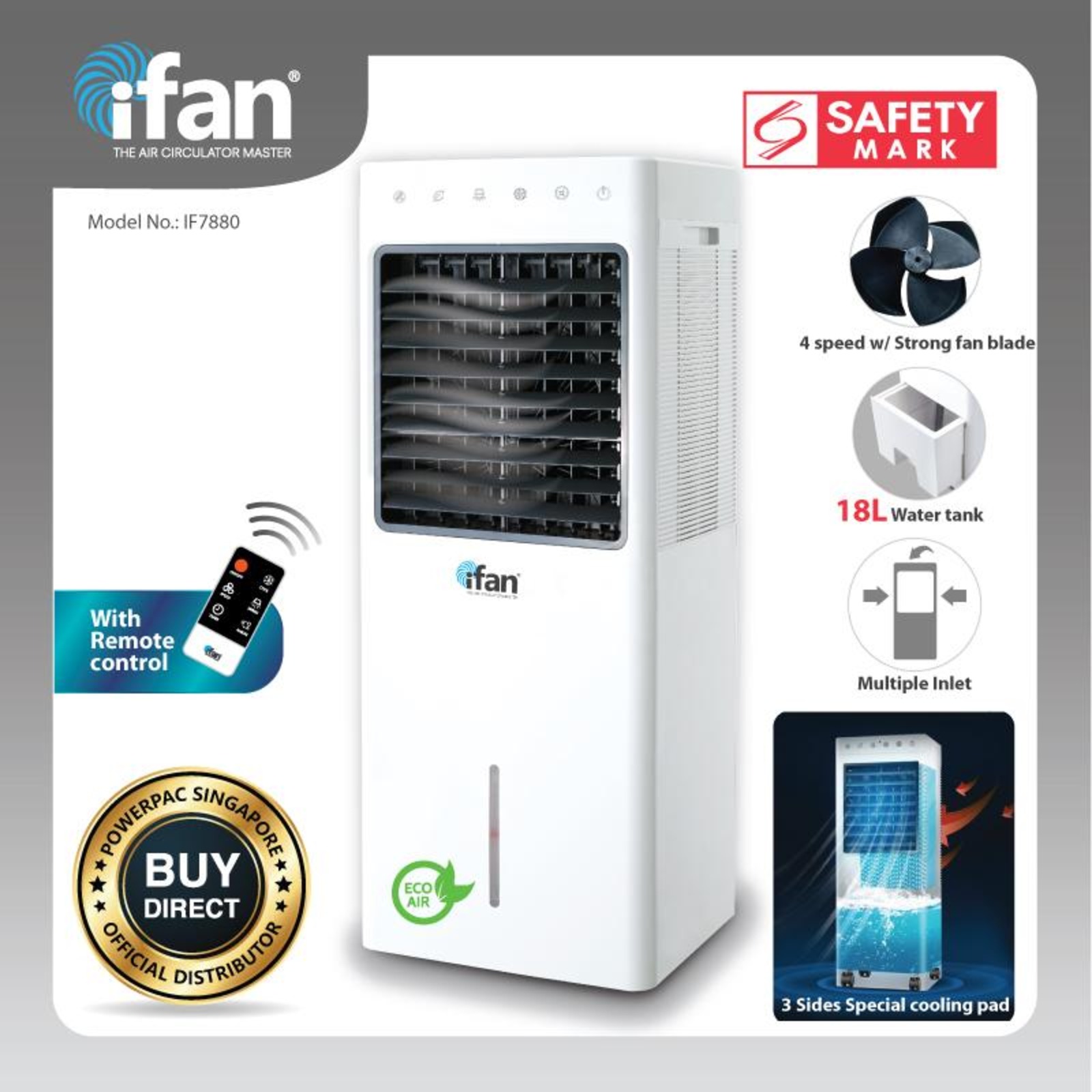 iFan Air Cooler IF7880 | NTUC FairPrice