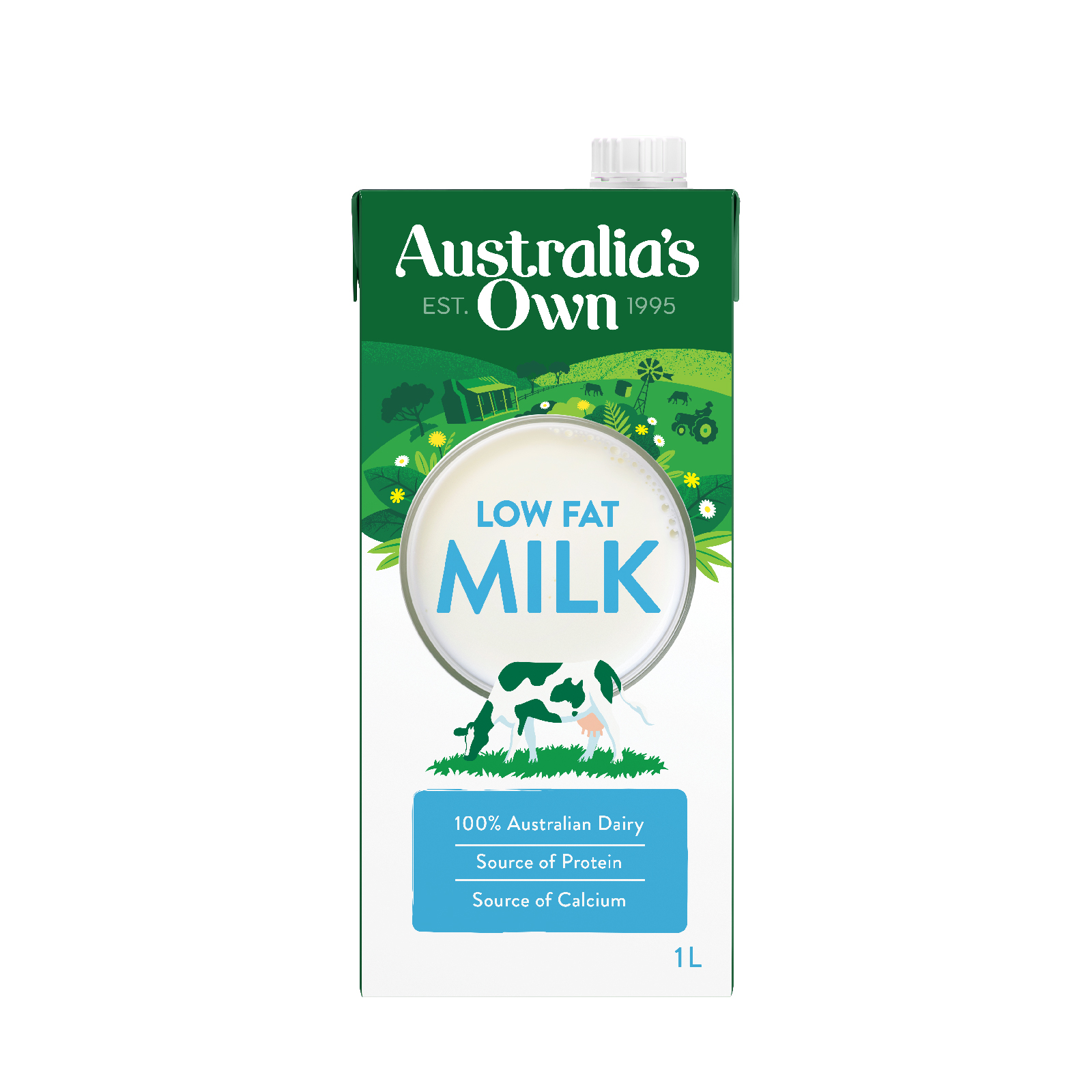 Australia's Own Low Fat Milk 1L (Bundle of 3) | NTUC FairPrice