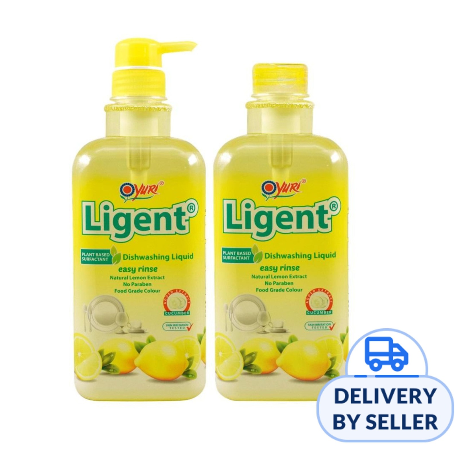 Yuri Ligent Antibacterial Dishwashing Detergent Bundle Lemon | NTUC FairPrice