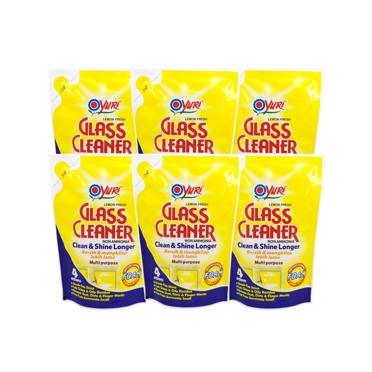 Yuri Glass Cleaner Refill Lemon Fresh | NTUC FairPrice
