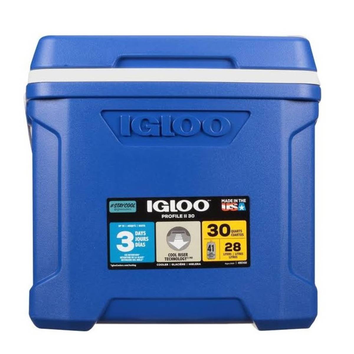 Igloo Ice Box Profile II 30 Quarts (28 Ltr) 41-Can Blue | NTUC FairPrice
