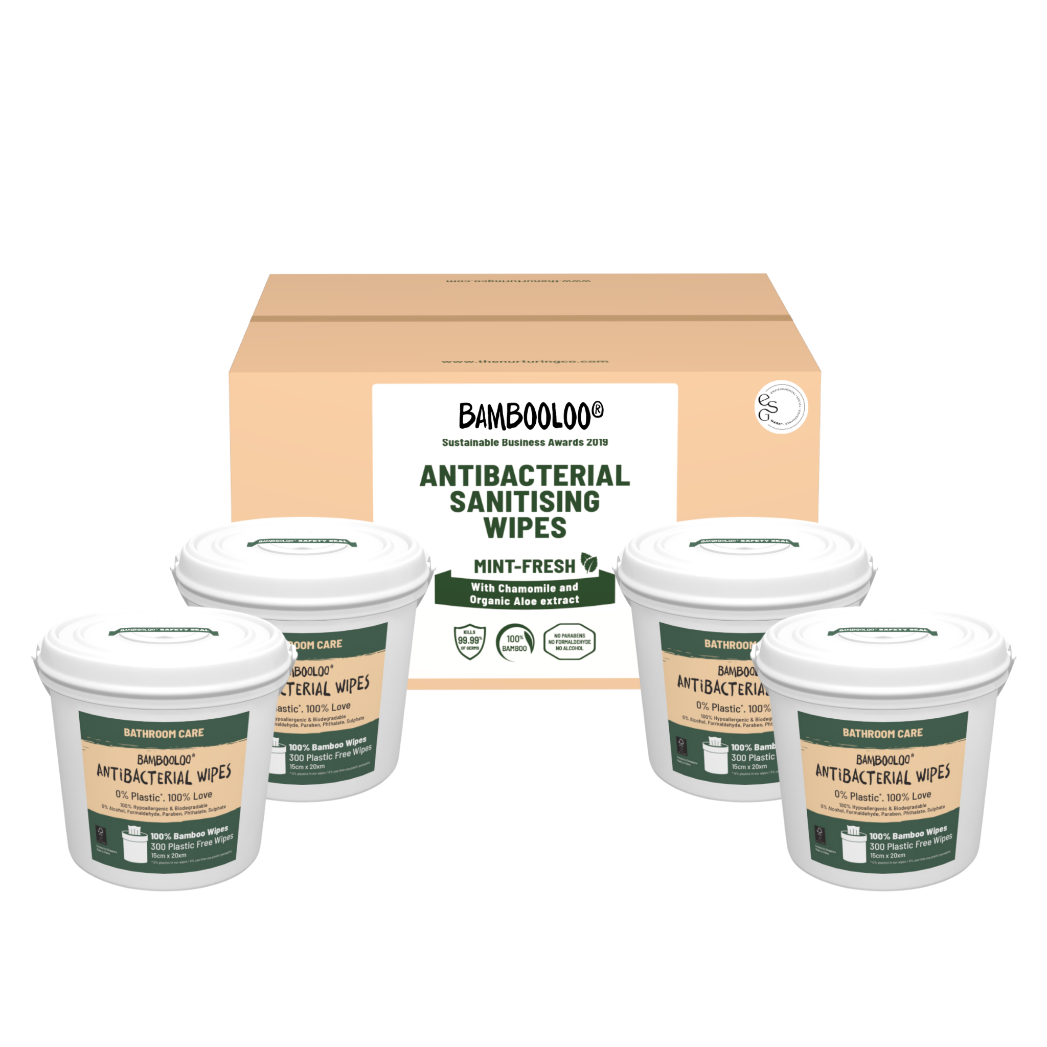 Bambooloo Bamboo Antibacterial Wipes | NTUC FairPrice