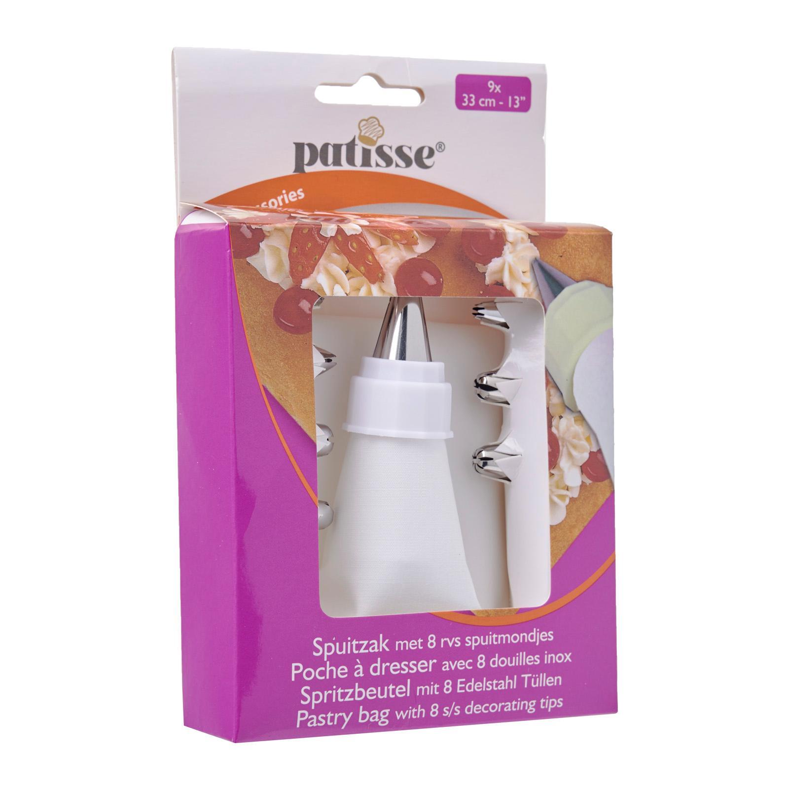Patisse 9-Piece Cake Decorating Set with 33cm Pastry Bag | NTUC FairPrice