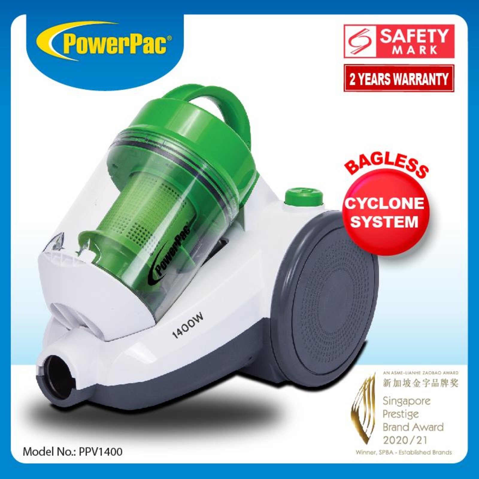 PowerPac (PPV1400) IVac Vacuum Cleaner | NTUC FairPrice