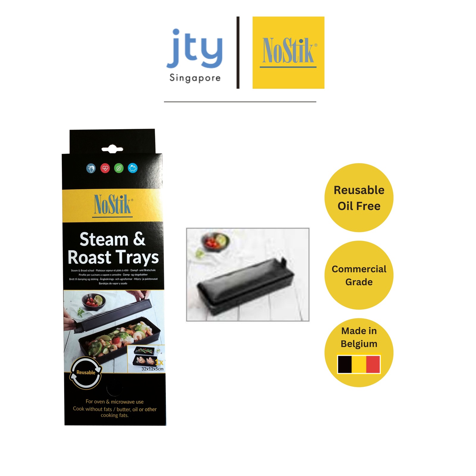 NoStik Reusable Steam & Roast Trays | NTUC FairPrice