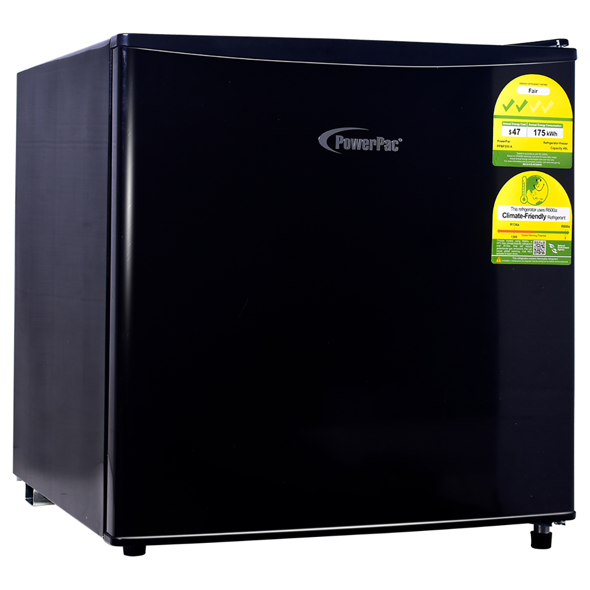 PowerPac (PPBF555BK) 50L Bar Fridge with Lock | NTUC FairPrice