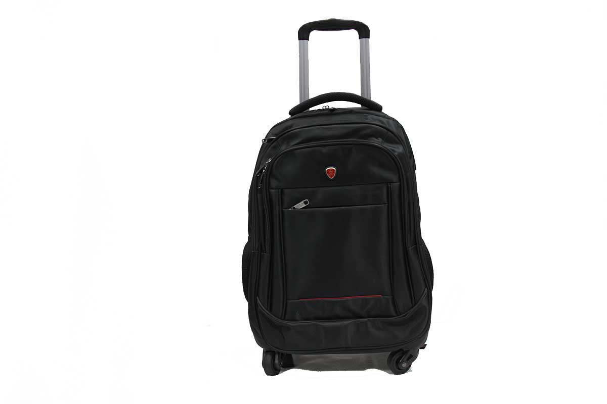 Weaving Laptop Trolley Backpack with Spinner Wheels and Exter | NTUC ...