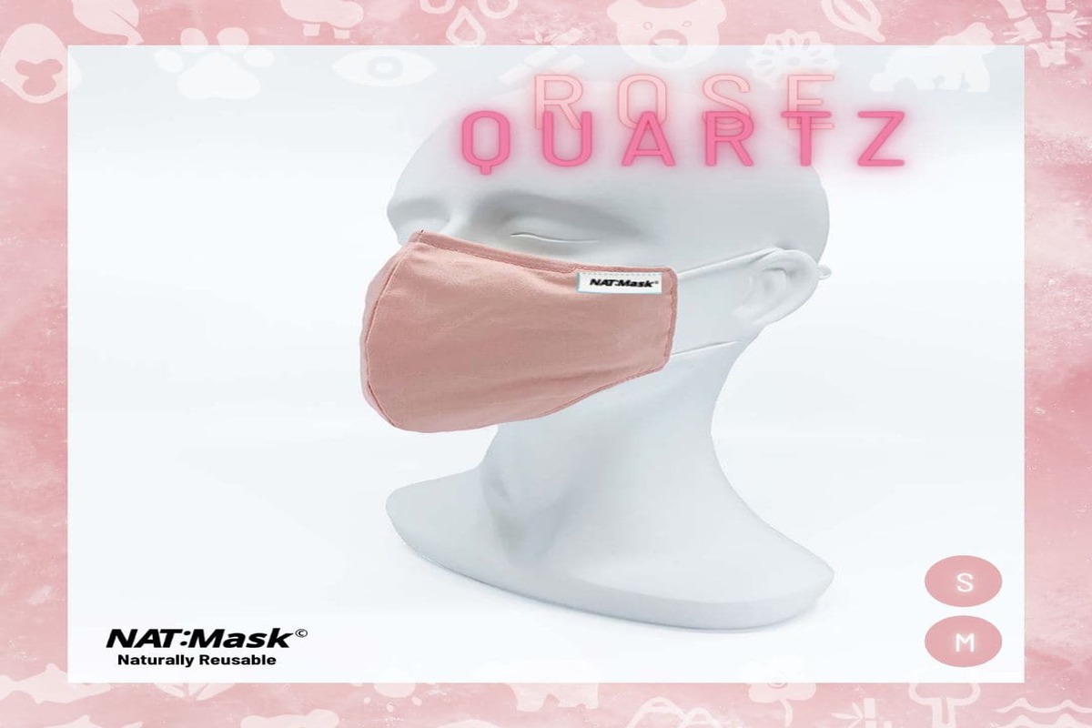 Bambooloo Nat:Mask Reusable Mask - Rose Quartz (Small) | NTUC FairPrice