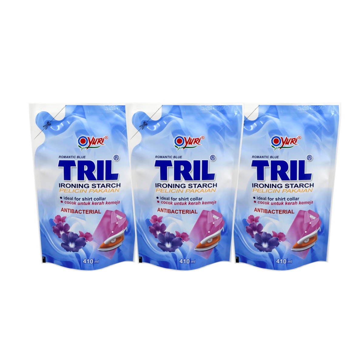 Yuri Tril Ironing Starch Refill Romantic Blue | NTUC FairPrice