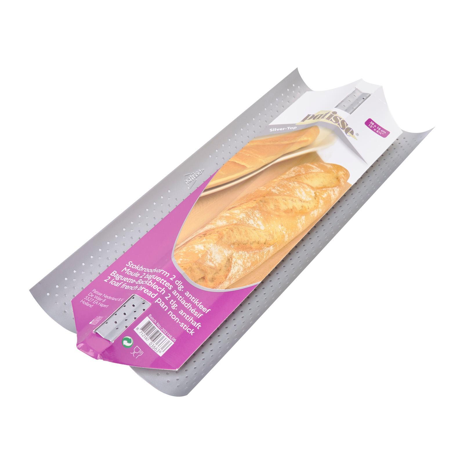 Patisse Baguette Pan Non-Stick Perforated 2 Roll 380 X175 MM | NTUC ...