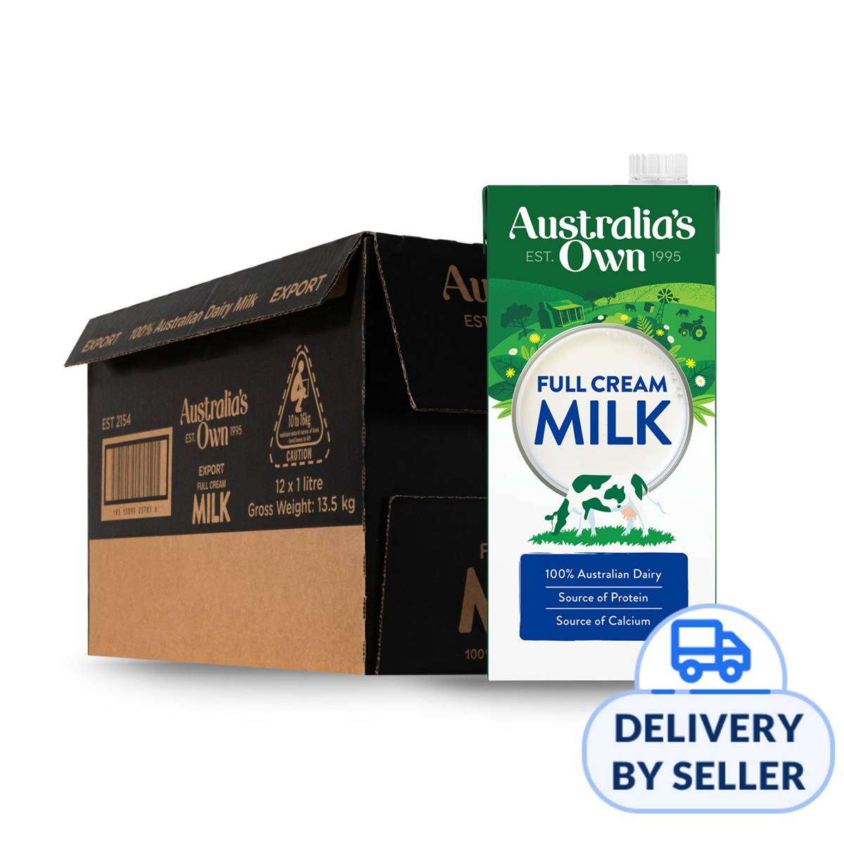 Australia's Own Full Cream Milk 12 x 1L | NTUC FairPrice