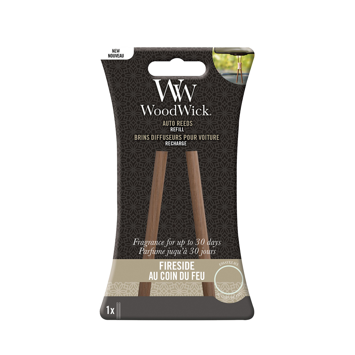 WoodWick Fireside Auto Reeds Car Fragrance Refill | NTUC FairPrice