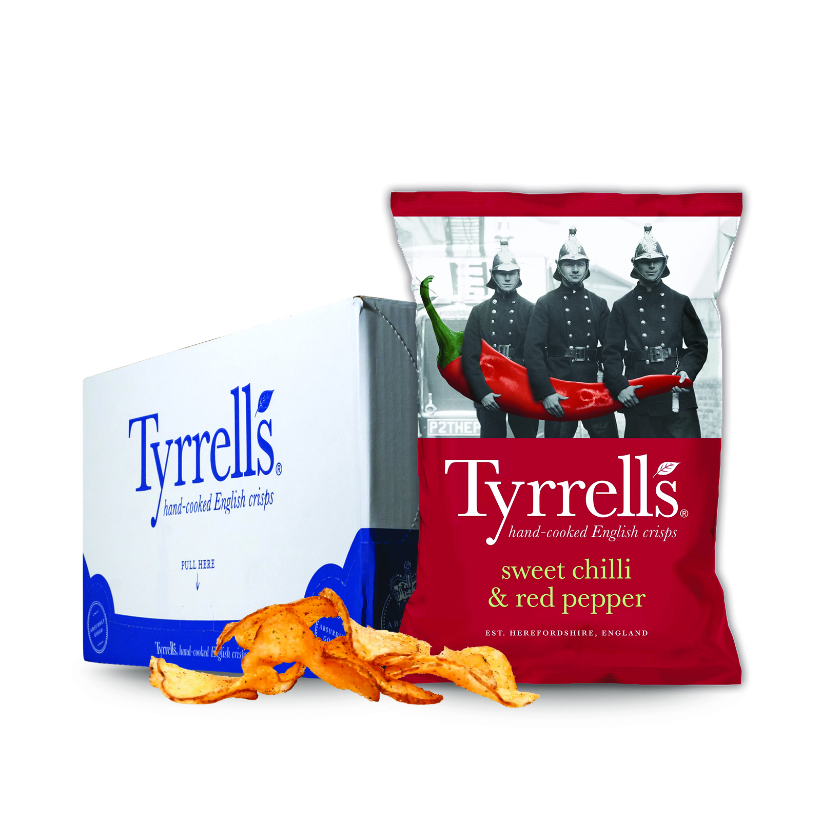 Tyrrells Sweet Chilli & Red Pepper Potato Chips 12 X 150G | NTUC FairPrice
