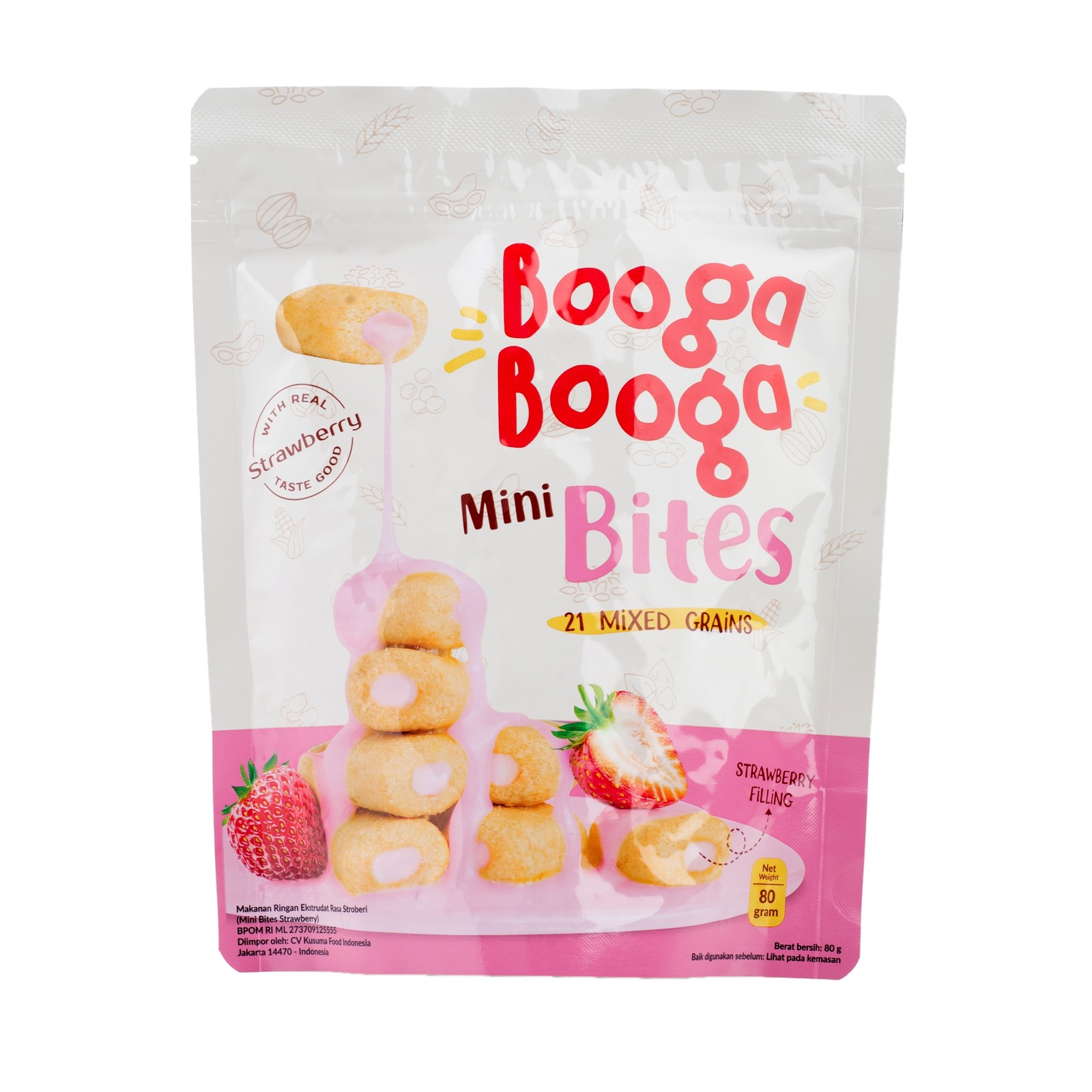 Booga Booga Mini Bites - Strawberry | NTUC FairPrice